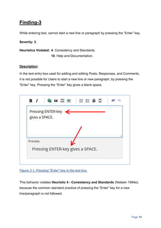 Heuristic Evaluation based on Nielsen's 10 Usability Heuristics | PDF