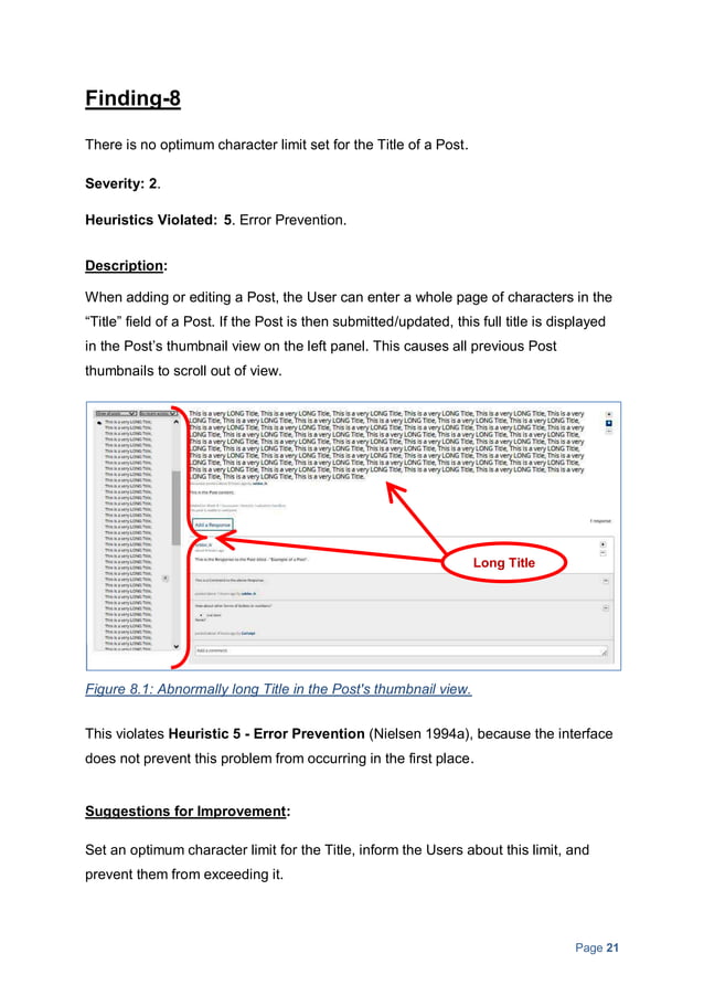 Heuristic Evaluation based on Nielsen's 10 Usability Heuristics | PDF