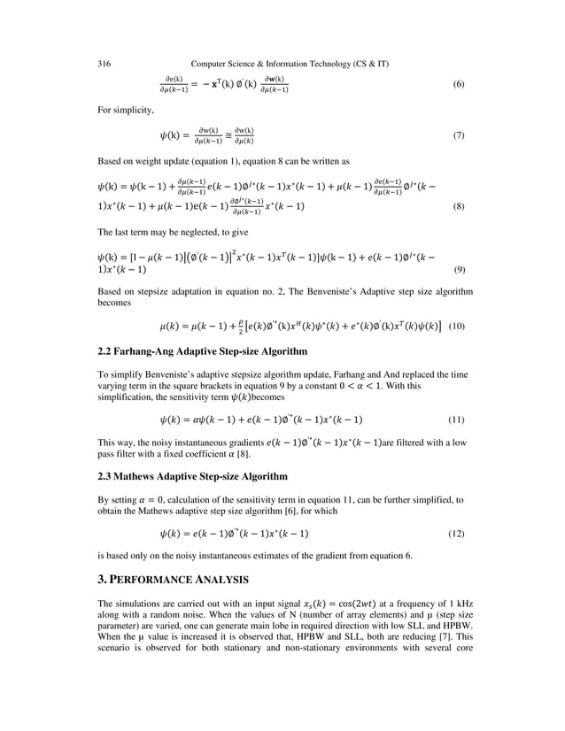 Heuristic Based Adaptive Step Size Clms Algorithms For Smart Antennas Pdf