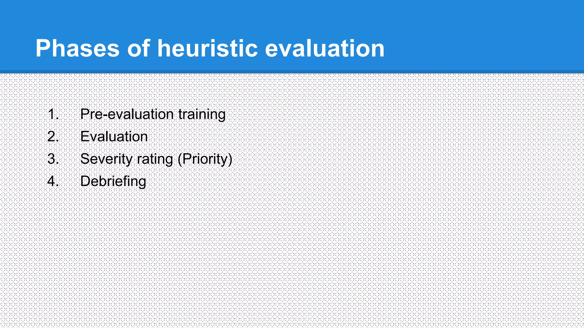 Heuristic evaluation | PPTX