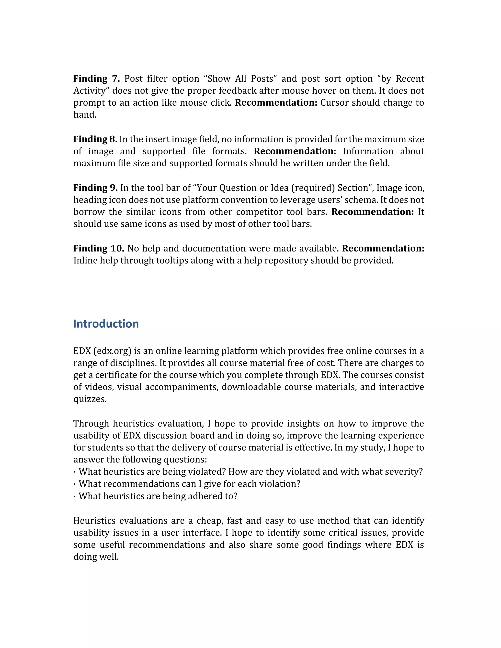 Heuristic evaluation | PDF