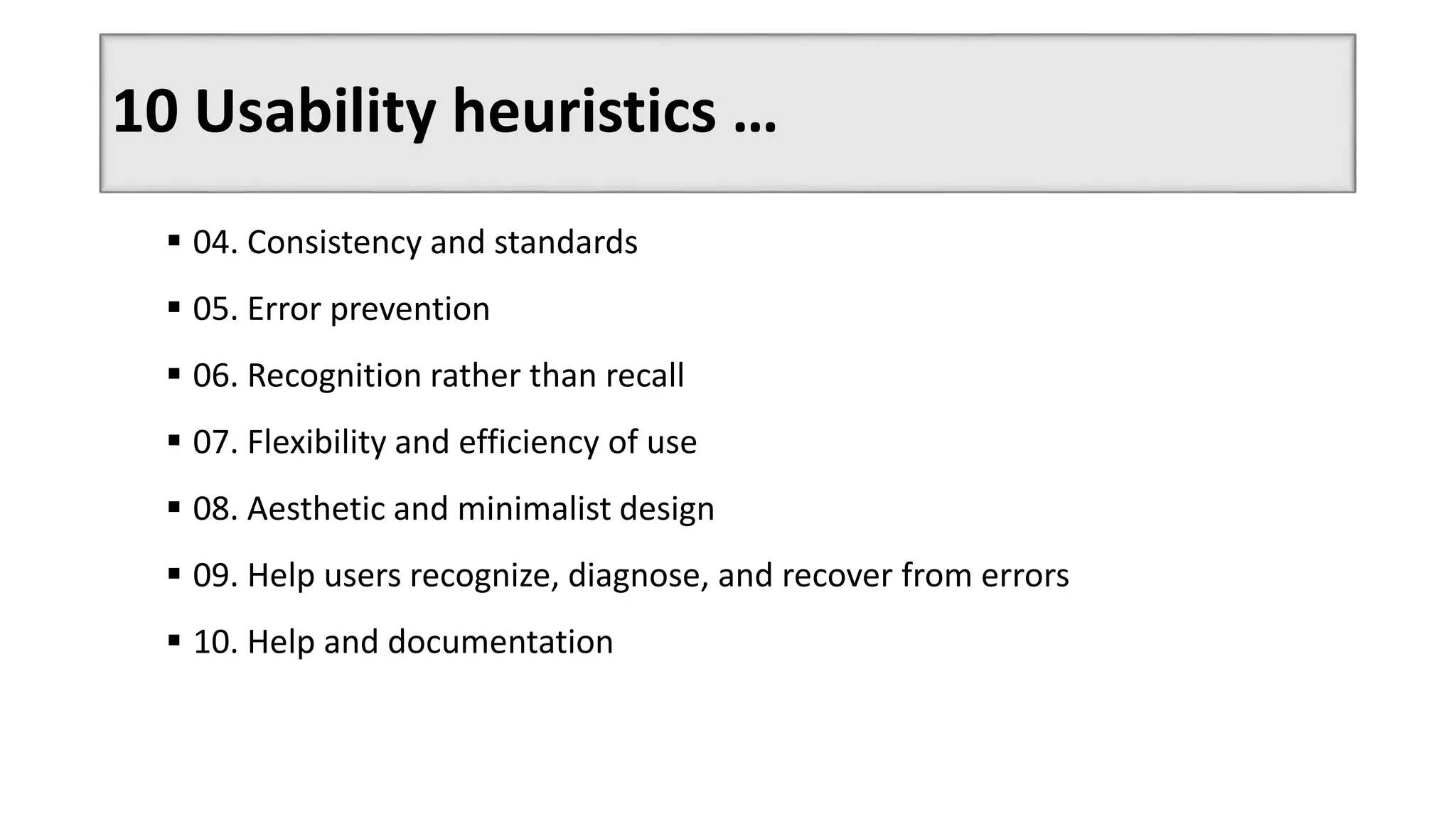 Heuristic Evaluation.pptx for information systems | PPTX