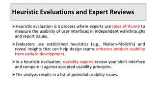 Heuristic Evaluation.pptx for information systems | PPT
