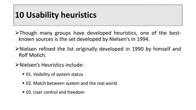Heuristic Evaluation.pptx for information systems | PPT