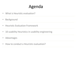 Heuristic evaluation principles | PPSX