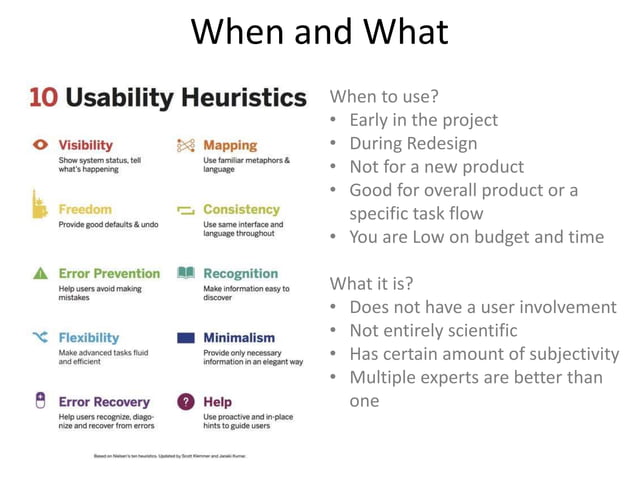 Heuristic evaluation principles | PPSX