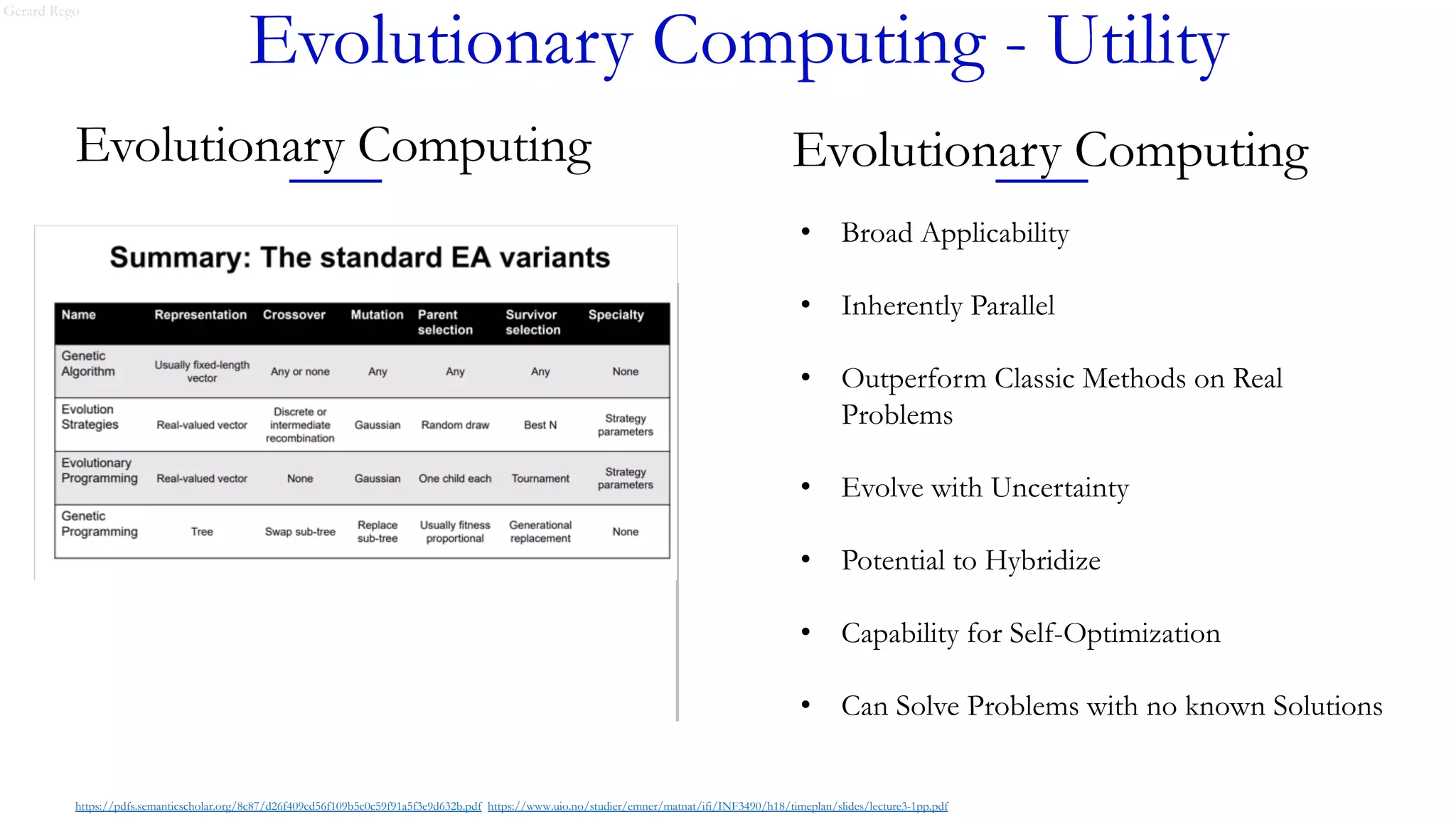 Heuristic ad Evolutionary intelligence | PPT
