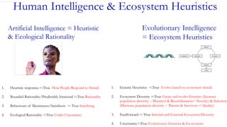 Heuristic ad Evolutionary intelligence | PPT