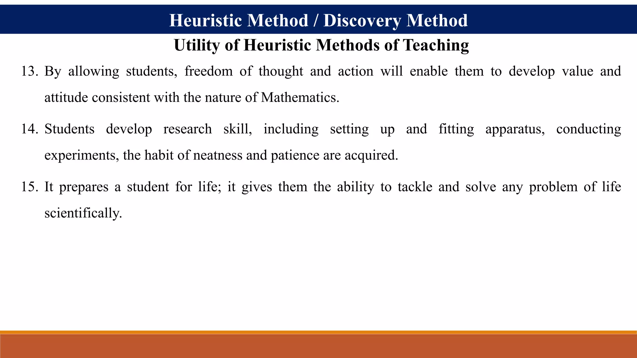 Heuristic Method of Teaching Mathematics | PPTX