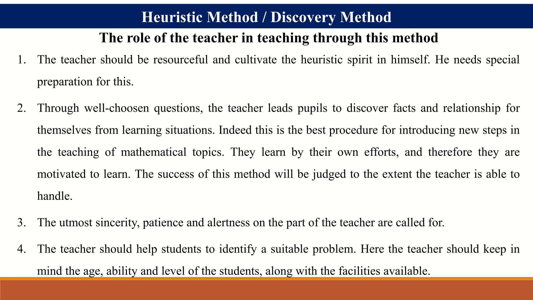 Heuristic Method of Teaching Mathematics | PPTX