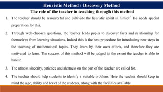 Heuristic Method of Teaching Mathematics | PPTX