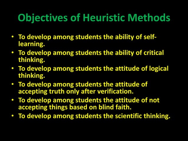 Heuristic methods | PPTX