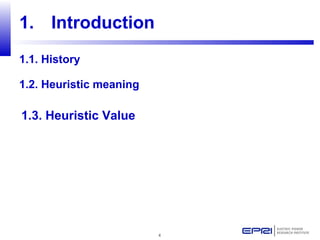 Heuristic approach optimization | PPT