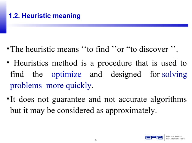 Heuristic approach optimization | PPT