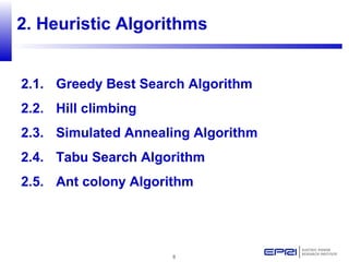Heuristic approach optimization | PPT