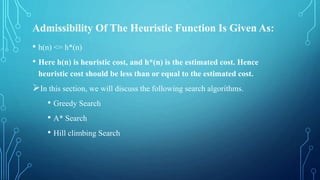 Heuristic or informed search | PPT