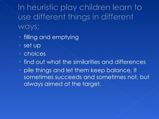 Heuristic play with objects | PPT
