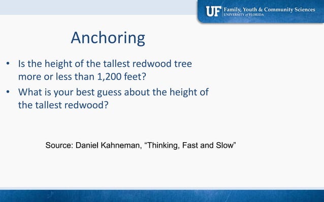 Heuristics, Anchoring & Narrowing Choice | PPT