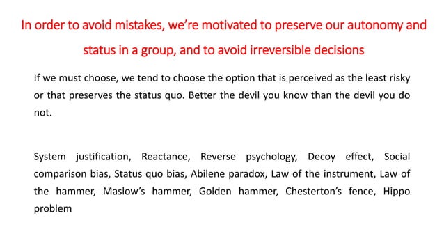 Heuristics and biases | PPTX