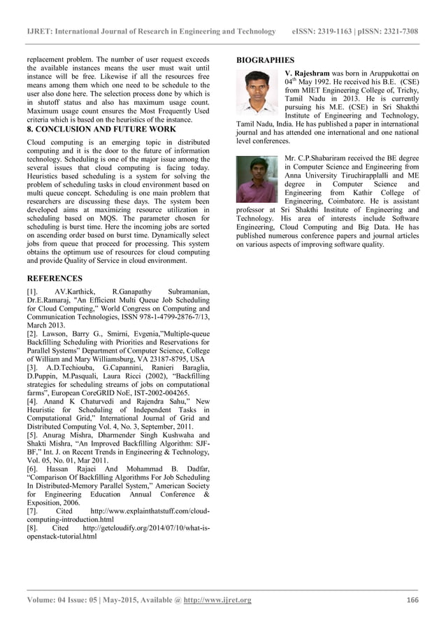 Heuristics Based Multi Queue Job Scheduling For Cloud Computing Environment Pdf 