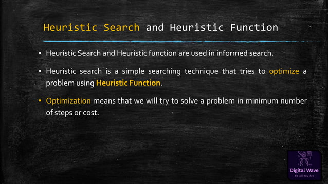 Heuristic Search In Artificial Intelligence Heuristic Function In Ai