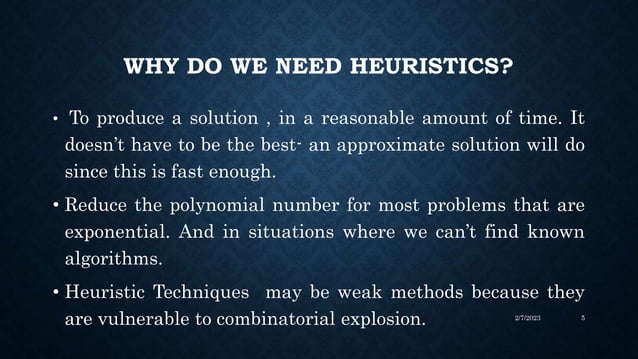 Heuristic Search Techniques Unit Ii Ppt