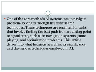 Introduction to Heuristic strategy with wxplanation | PPT