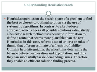 Introduction to Heuristic strategy with wxplanation | PPT
