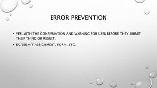 Heuristic usability evaluation of Zaman University Classroom System | PPT