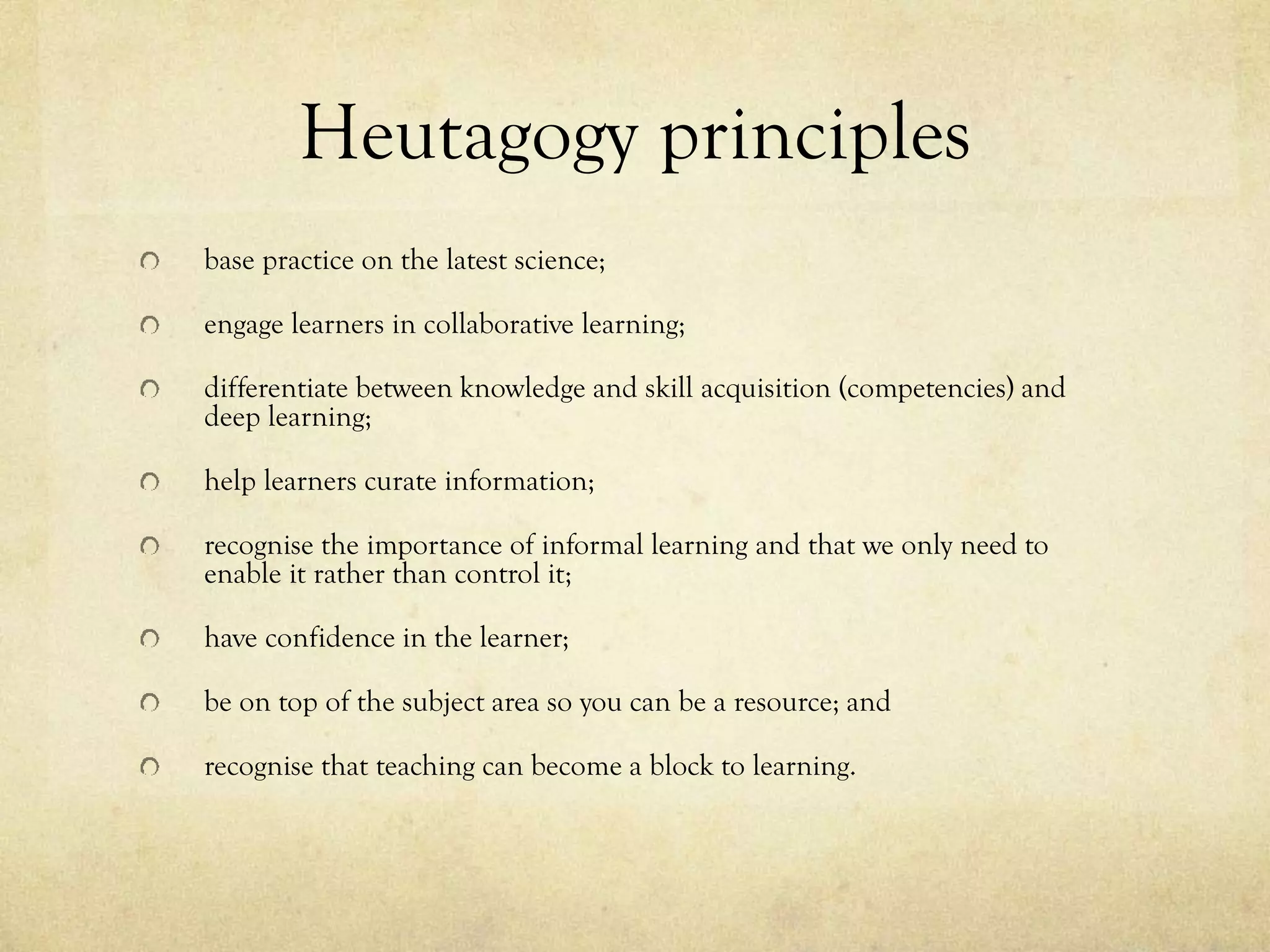 Heutagogy basics | PPT