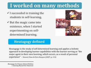 Heutagogy For Primary School Children | PPT