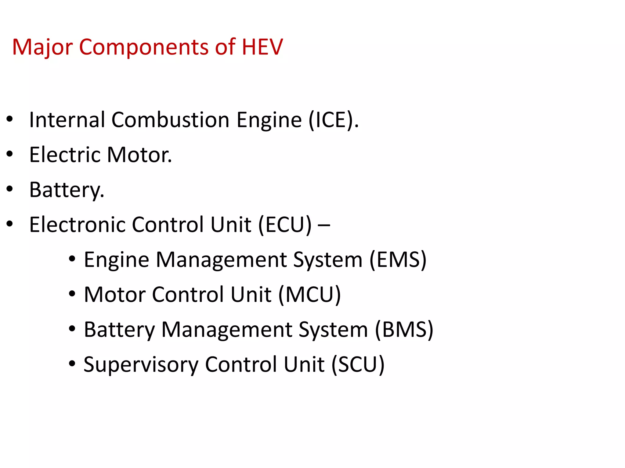 Hybrid Electric Vehicle | PPTX