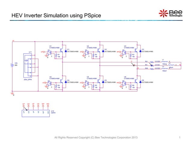 HEV Inverter Simulation using PSpice | PPT