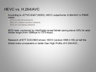 HEVC / H265 Hands-On course | PPT