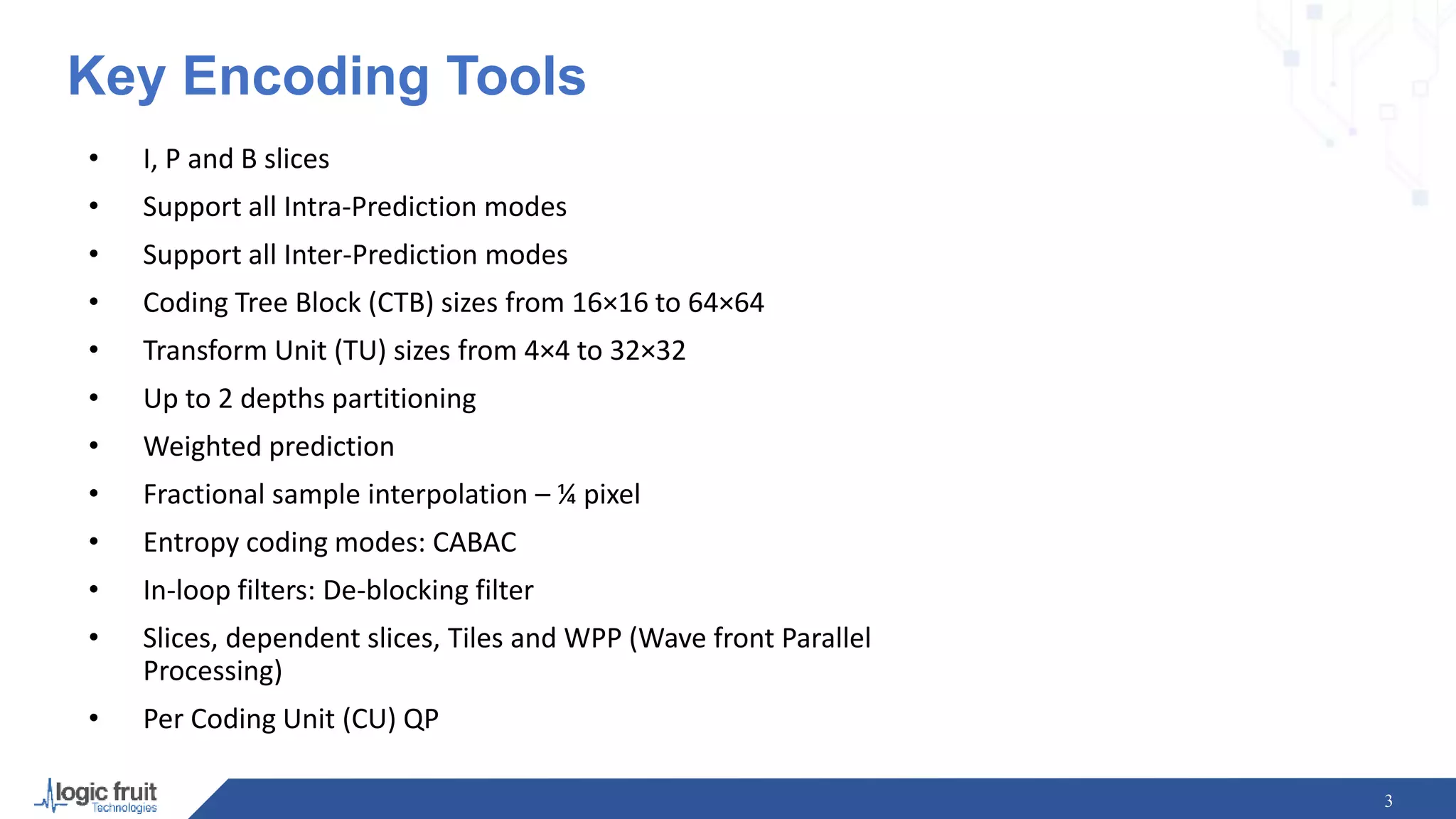HEVC Main Main10 Profile Encoding | PPT