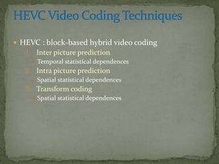HEVC overview main | PDF