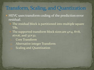 HEVC overview main | PDF