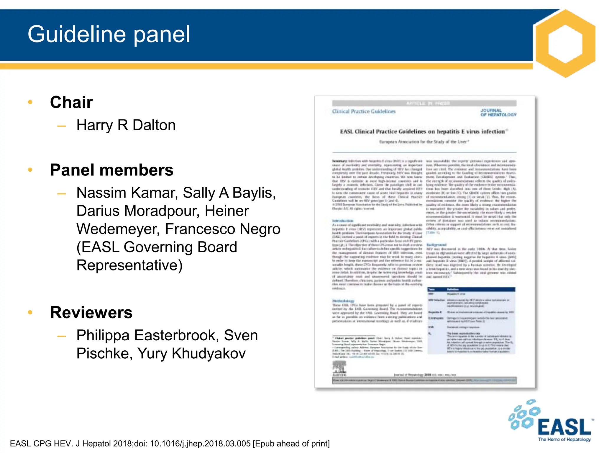 HEV EASL guidelines 2018 recent management guidelines.pptx | Free Download