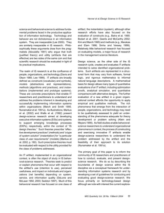 Hevner design-science | PDF