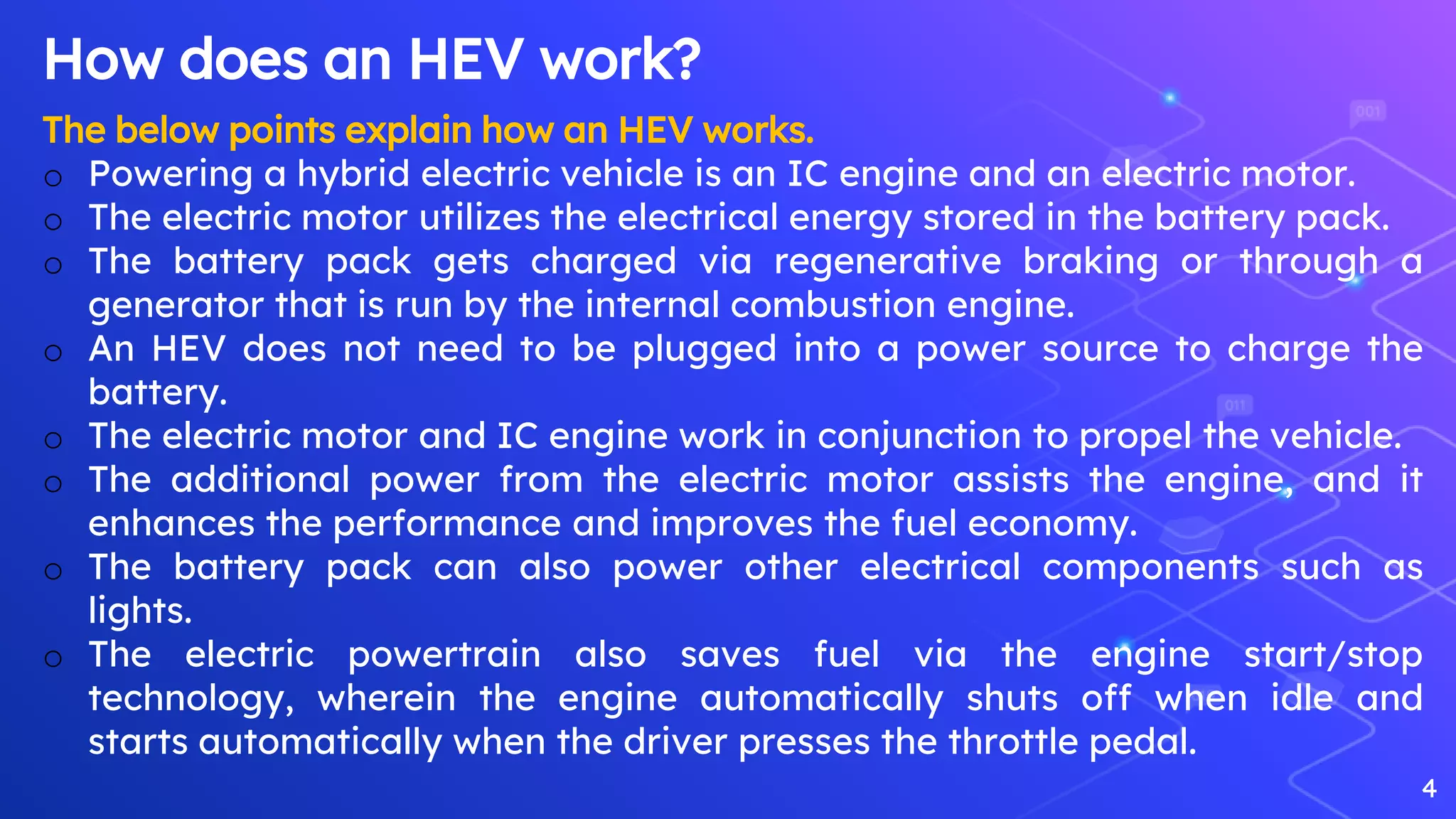 Hybrid Electric Vehicles- Overview | PPTX