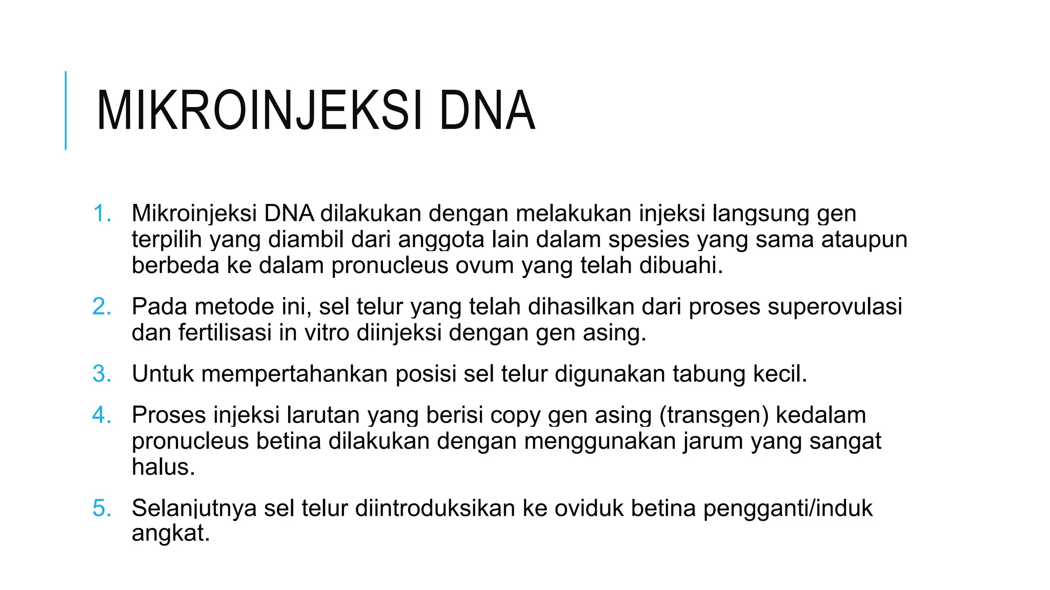 HEWAN TRANSGENIK ADAM pada hewan hasil dari peternakan sapi | PPTX