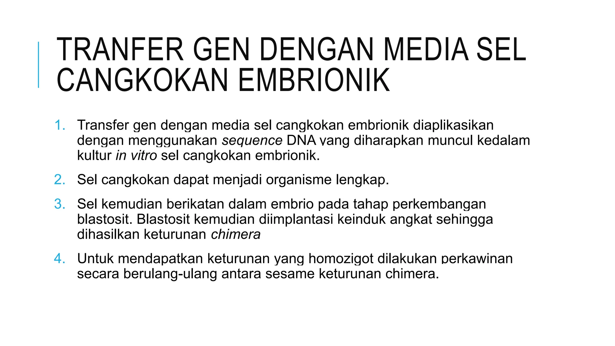 HEWAN TRANSGENIK ADAM pada hewan hasil dari peternakan sapi | PPTX