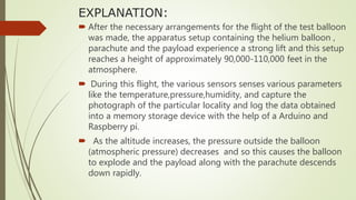 Helium Weather Balloon project, Karunya University, Coimbatore, Tamil ...