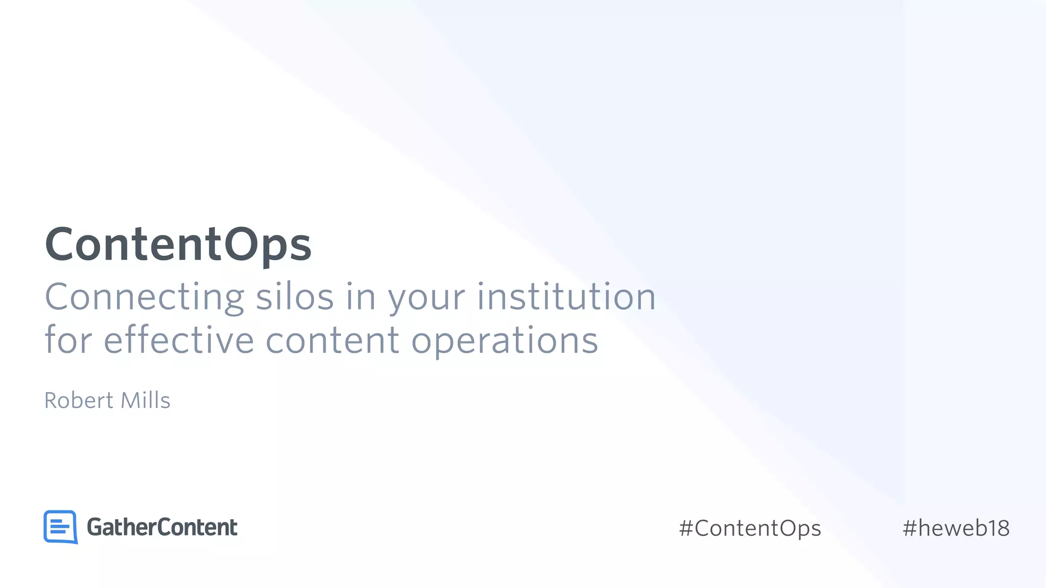 Connecting silos in your institution for effective content operations | PPT