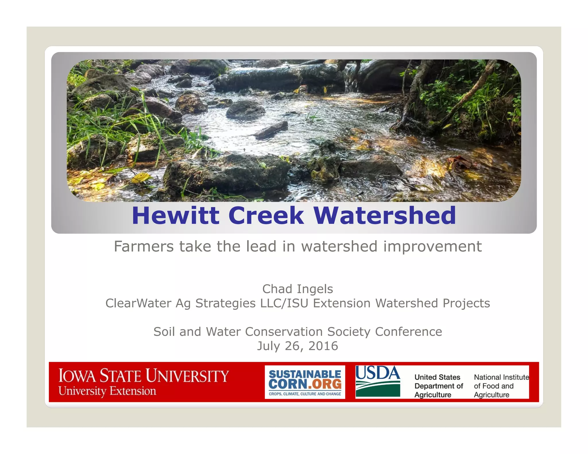 Hewitt creek watershed ingels | PDF | Agriculture | Industries