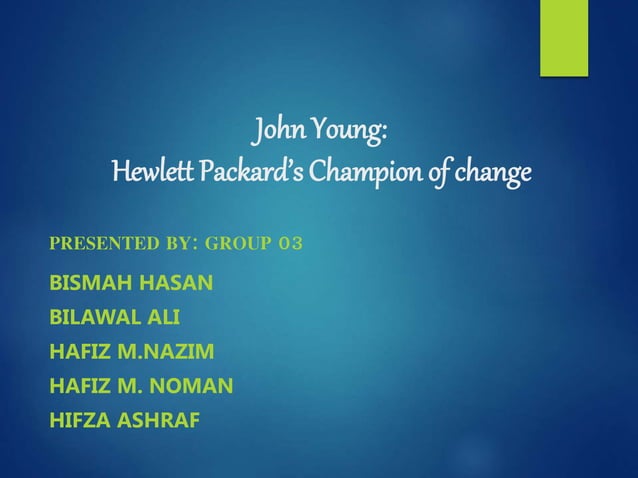 Hewlett packard presentation | PPTX
