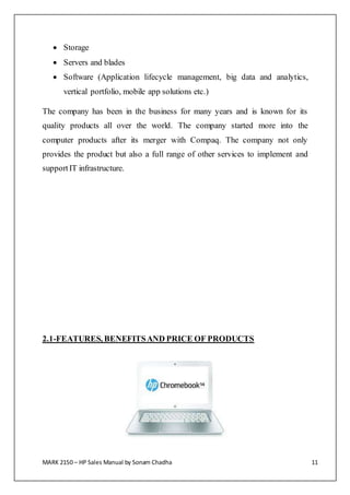 Hewlett packard sales manual | DOCX
