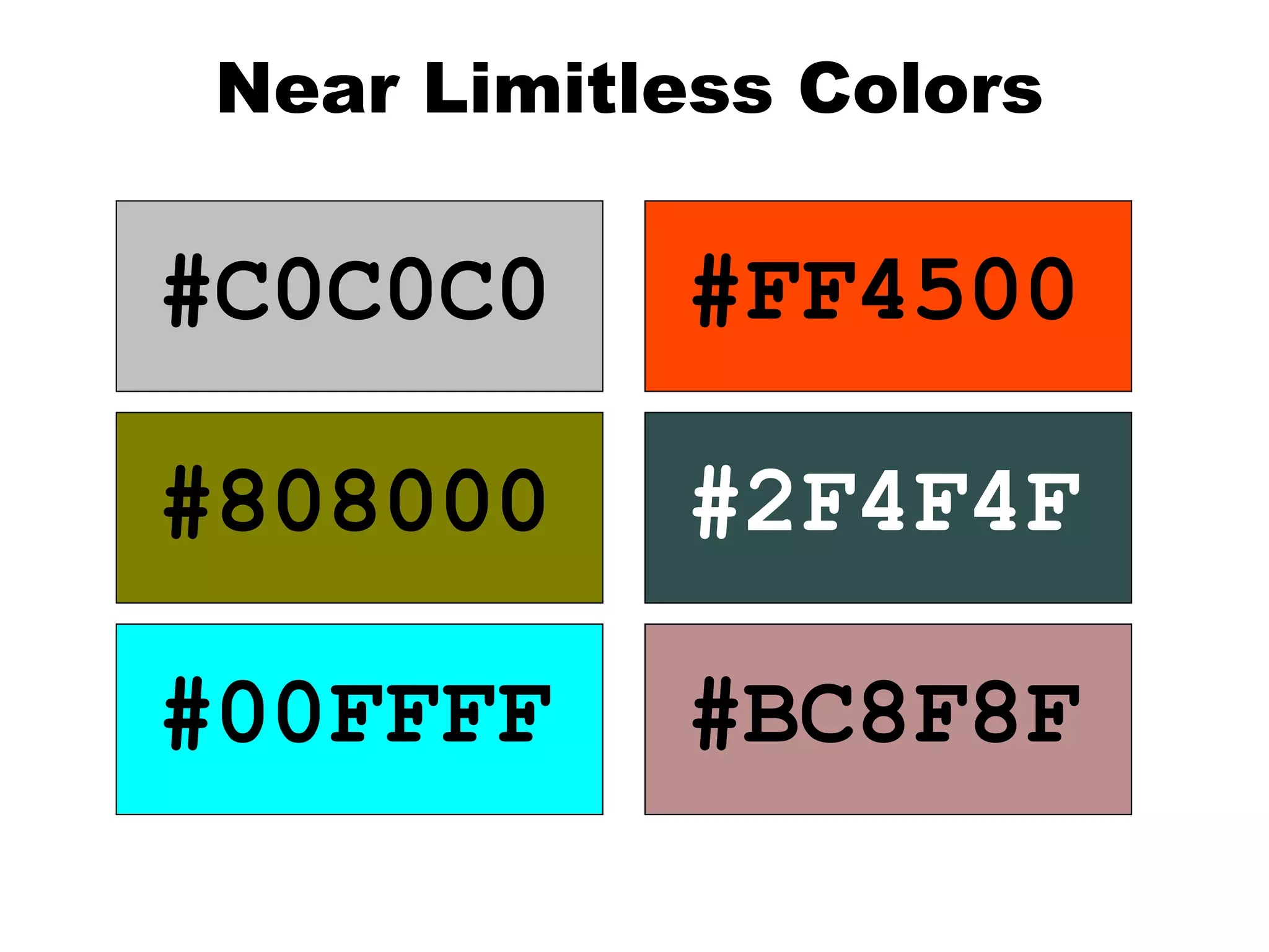 Hex Colors At A Glance | PPT