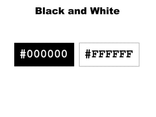 Hex Colors At A Glance | PPT