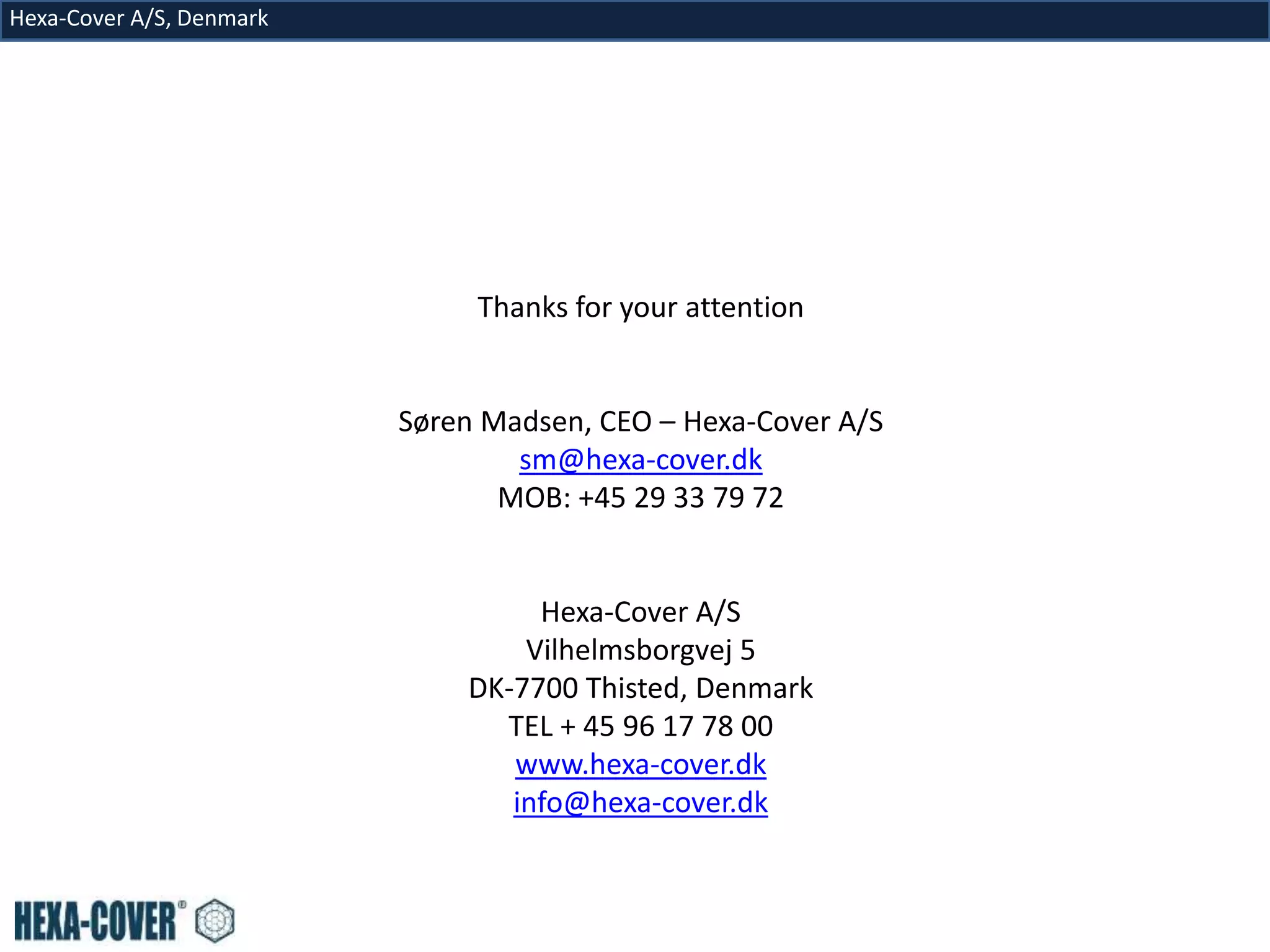 Hexa-Cover® floating covers, Tech Talk iws 2016 | PPTX